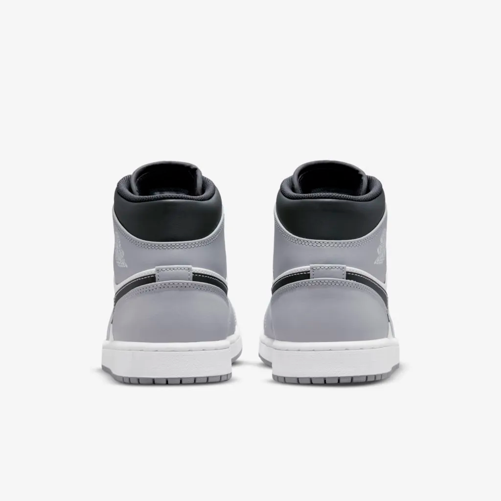 Tênis Air Jordan 1 Mid "Light Smoke Grey Anthracite" Cinza/Branco – COP ...